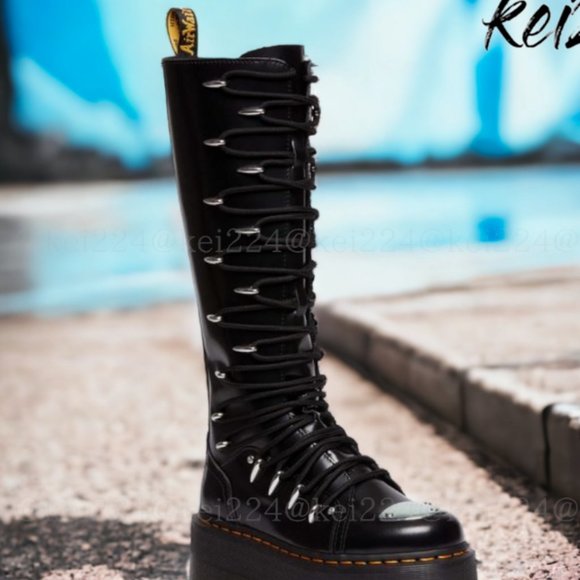 Dr. Martens | Shoes | Dr Martens B6 Max Ltt Knee High Platform Boot ...